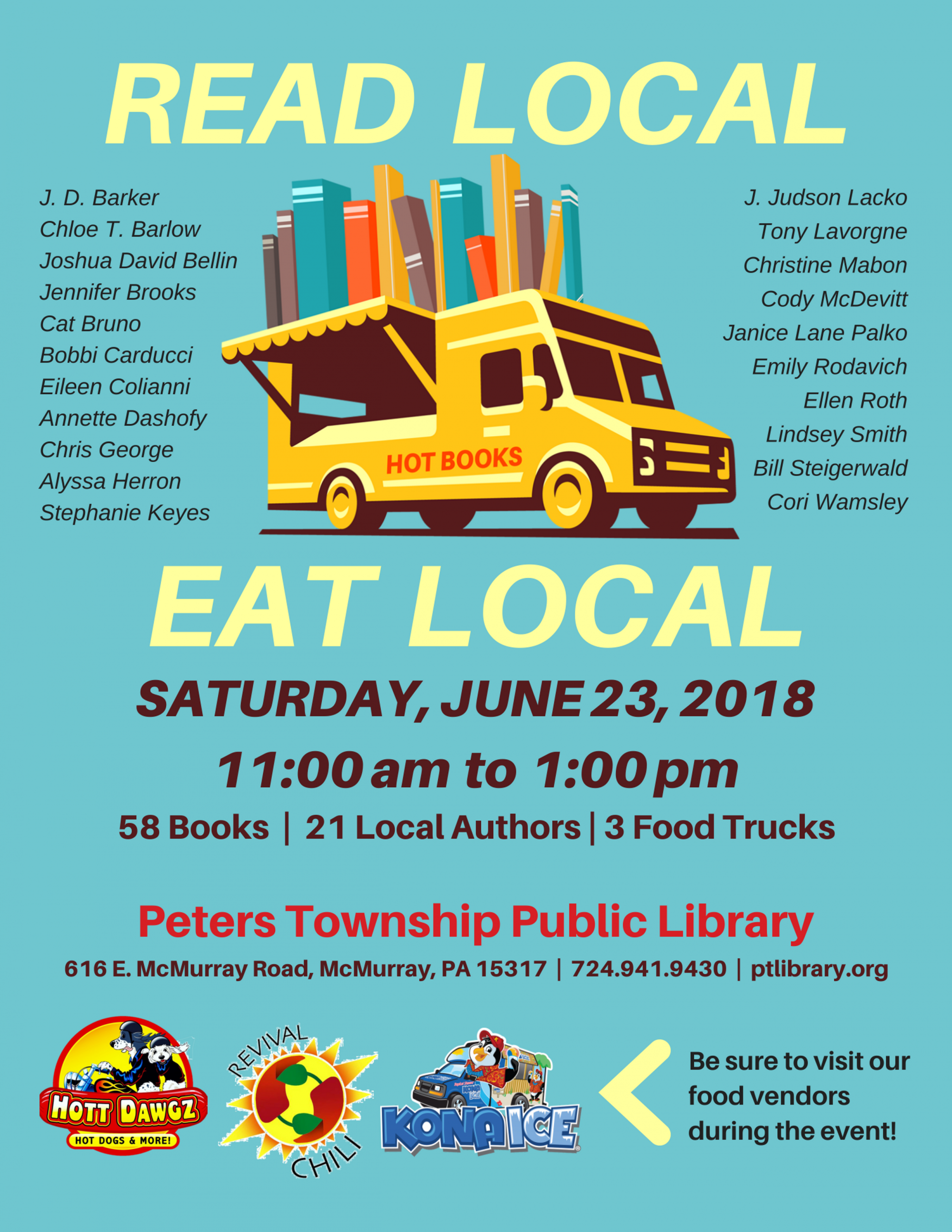 Library prepares for Read Local/Eat Local event - Peters Township ...