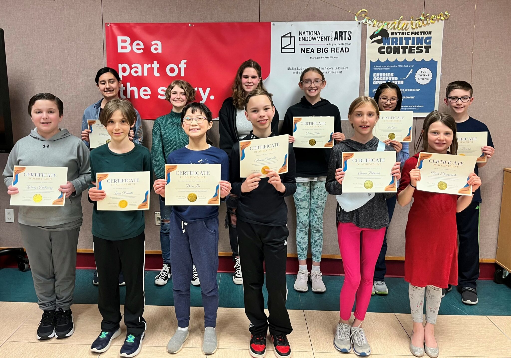 Mythic Fiction Writing Contest Winners - Peters Township Public Library