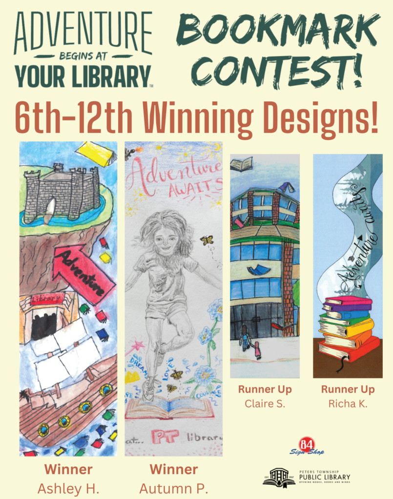 Update: Bookmark Contest Winners! - Peters Township Public Library
