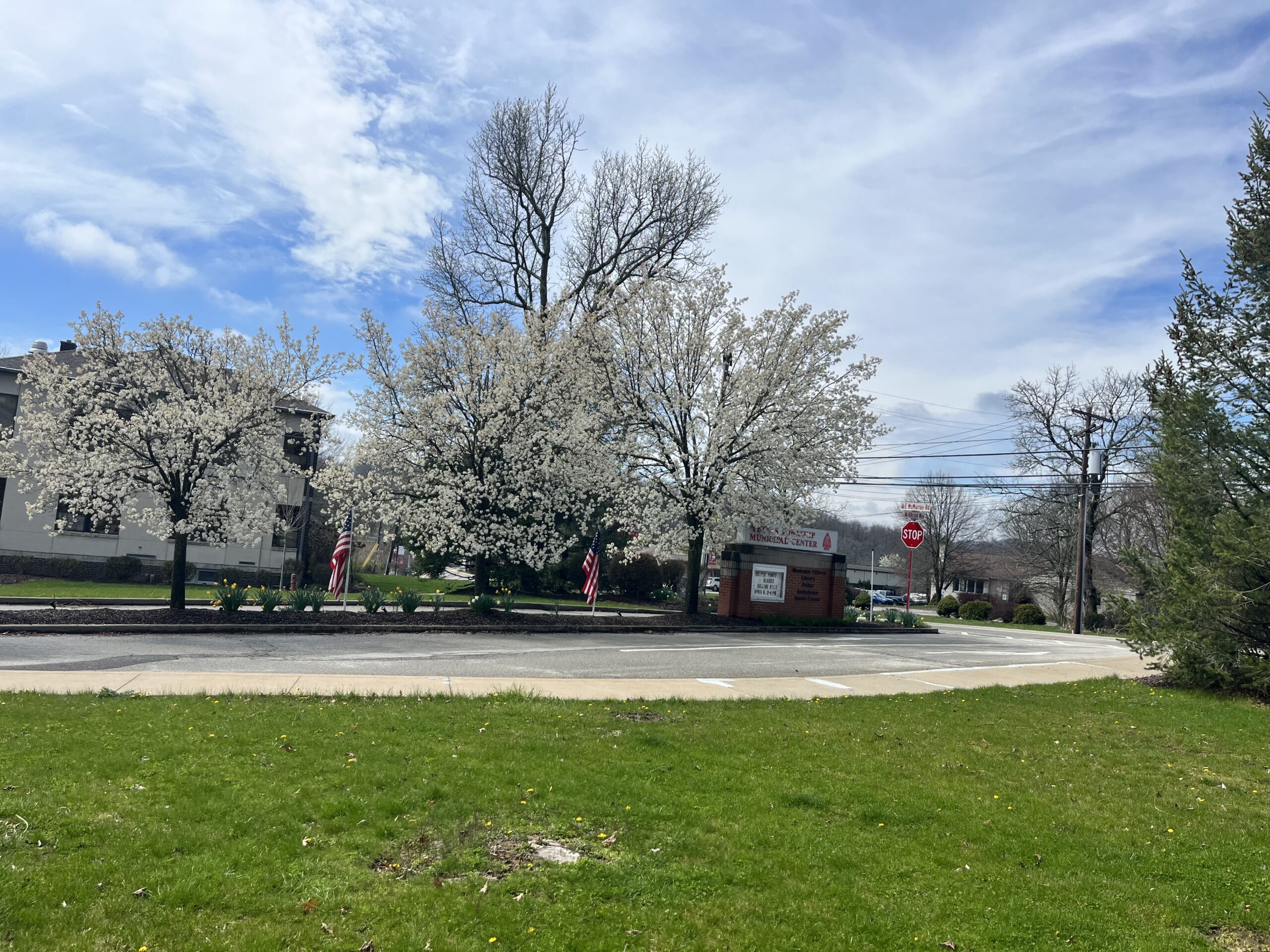 spring township sign - Peters Township Public Library
