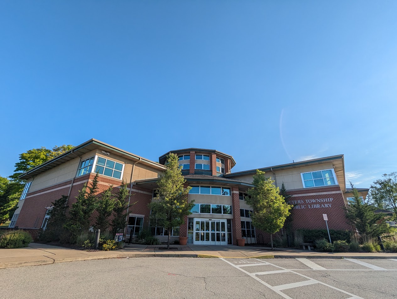 building exterior may 13 2024 - Peters Township Public Library