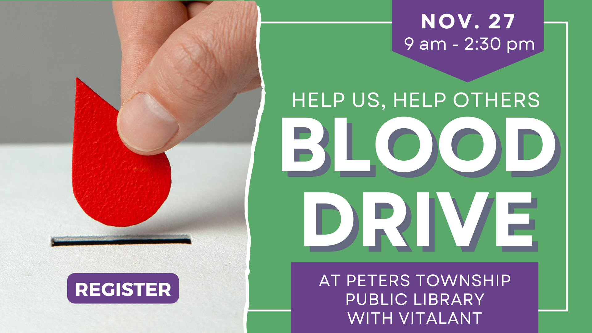 nov blood drive - Peters Township Public Library