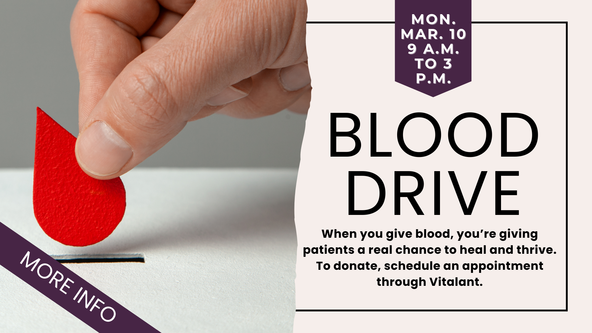 march blood drive - Peters Township Public Library