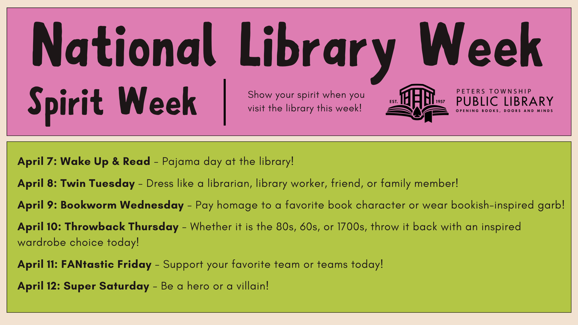 Home - Peters Township Public Library