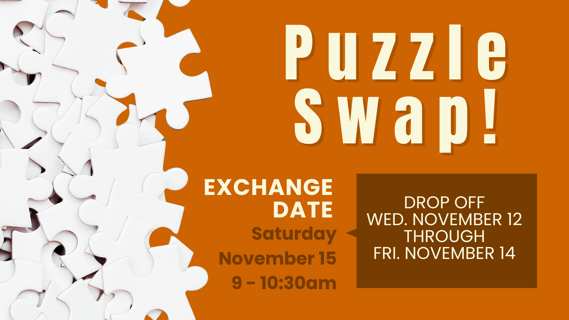 Puzzle swap 1115 - Peters Township Public Library